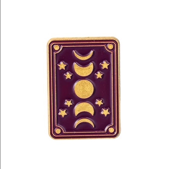 Jewelry | Tarot Gothic Moon Phases Witchy Metal Enamel Pin Brooch ...